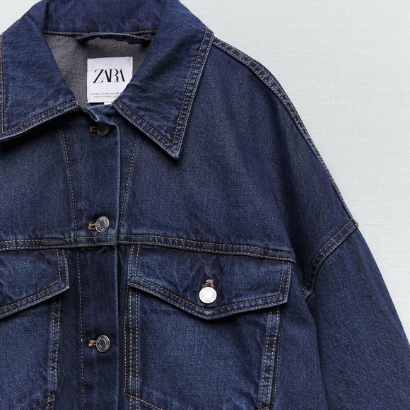 Zara | Jackets & Coats | Zara Oversized Denim Jacket | Poshmark